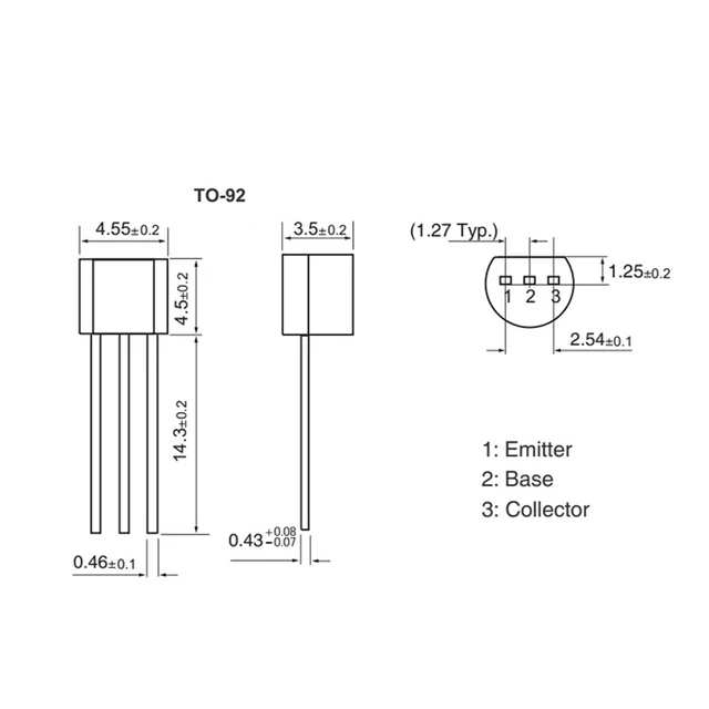 BC557 Transistor Pinout, Description, Equivalent Datasheet, 51% OFF