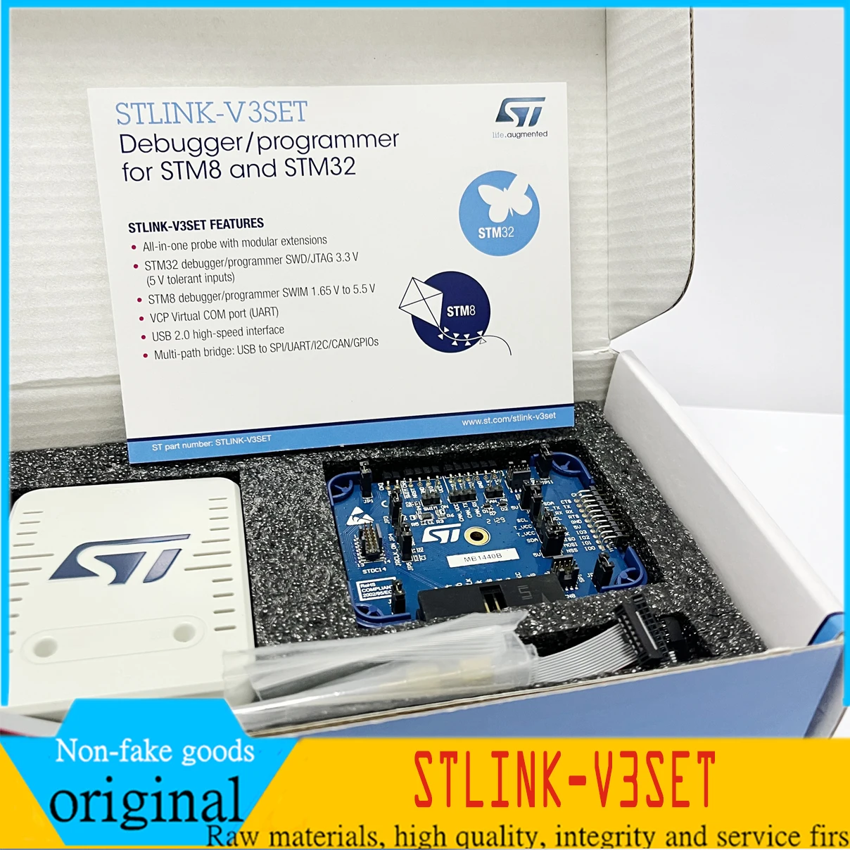 1 pcs x STLINK-V3SET Processor Based STM8S STM32 Programmer 5V USB 2.0 JTAG DFU authentic not ...