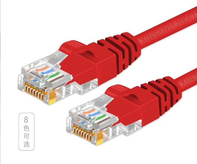 Super-six-Gigabit-8-core-network-cable-double-shield-jumper-high-speed ...