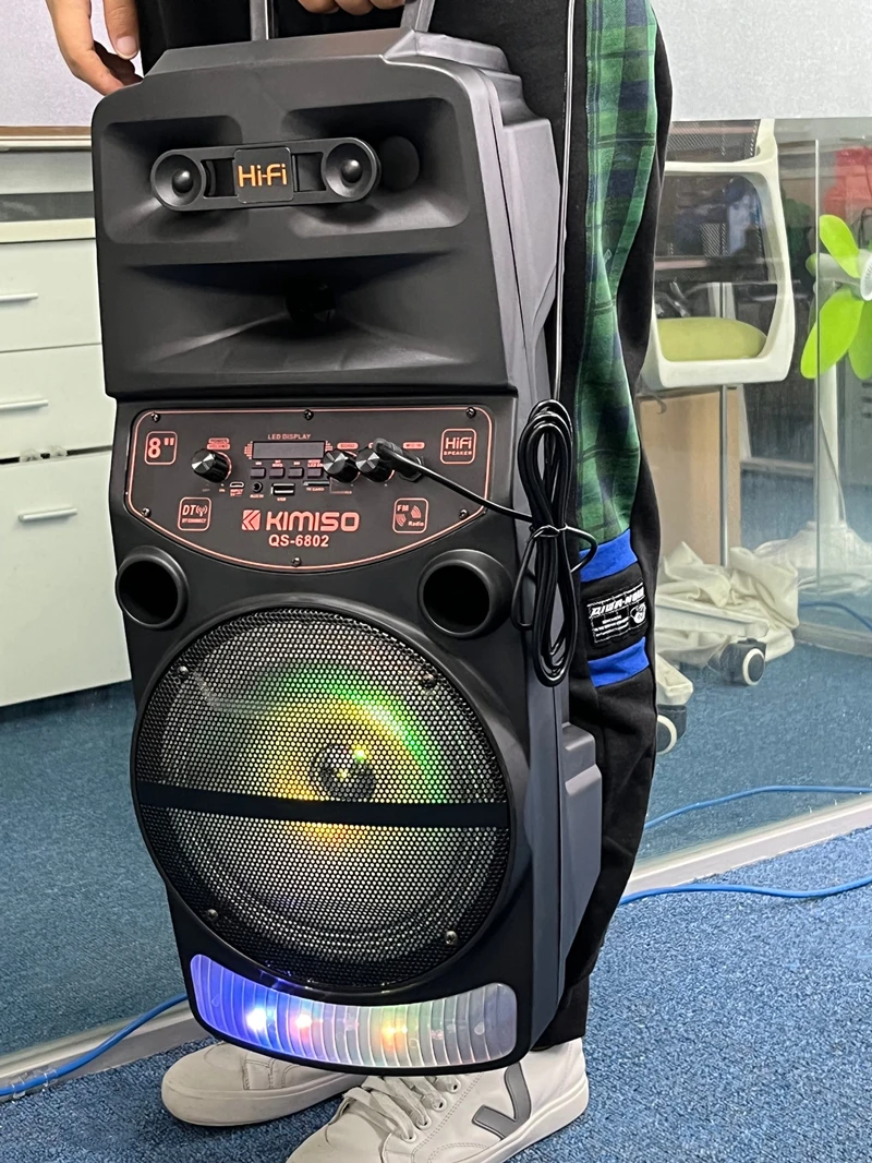 Outdoor-Party-Active-Speakers-Bluetooth-8-Inch-Trolley-Box-2000W-Peak ...