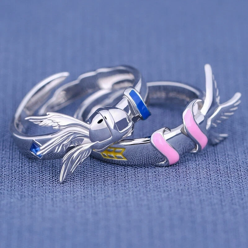 Anillo de dibujos animados de Anime Digimon, monstruo Digital, ángel ...