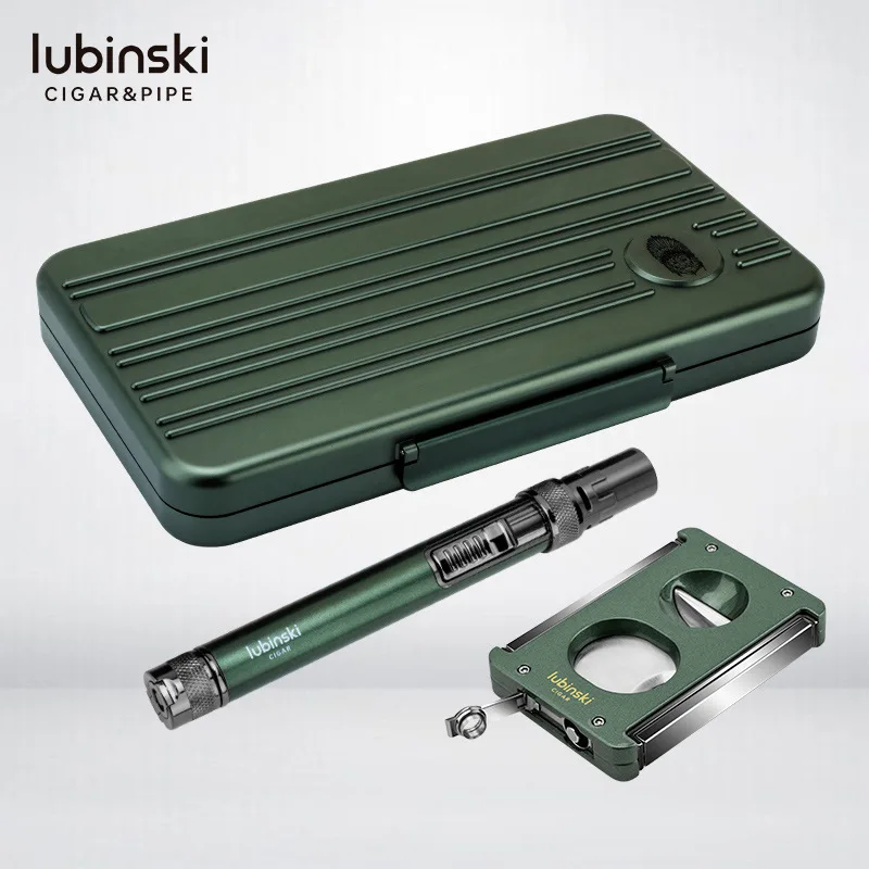 LUBINSKI-Cigar-Tool-Set-5-Pieces-Portable-Box-Multifunctional-Scissors ...