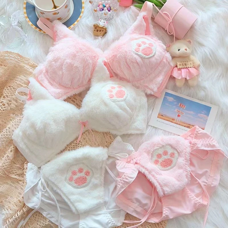 Japanese-Style-Sweet-Cute-Bra-Panties-Set-lolita-Underwear-Sleep ...