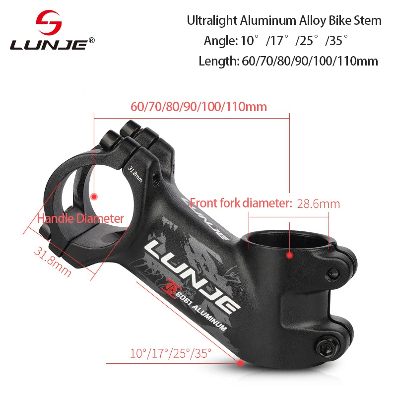 Ultralight-Bicycle-Handlebar-Stem-35-Degrees-31-8mm-Bike-Stem-60-70-80 ...
