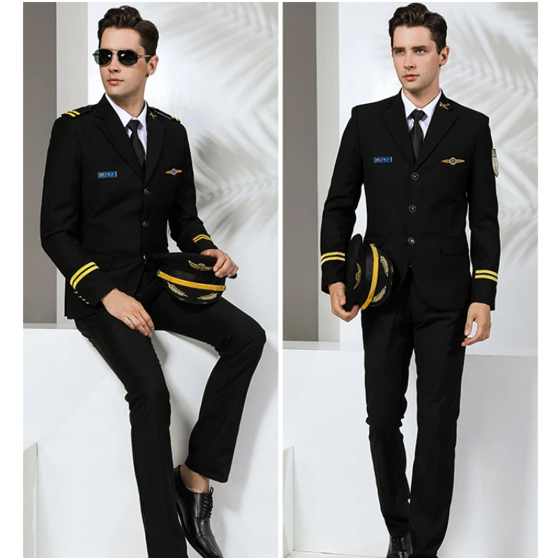 Uniforme de piloto de aviación para hombre, chaqueta de aviador ...