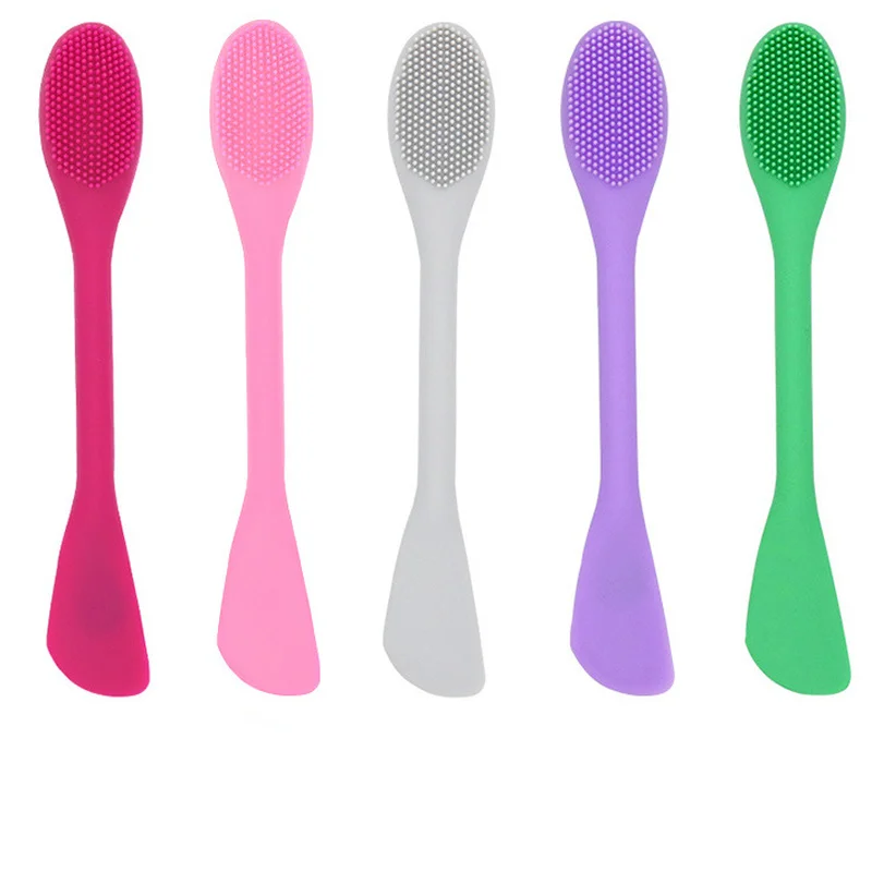 Soft Silicone Facial Mask Stick Brush Face Washing Exfoliating Pore ...