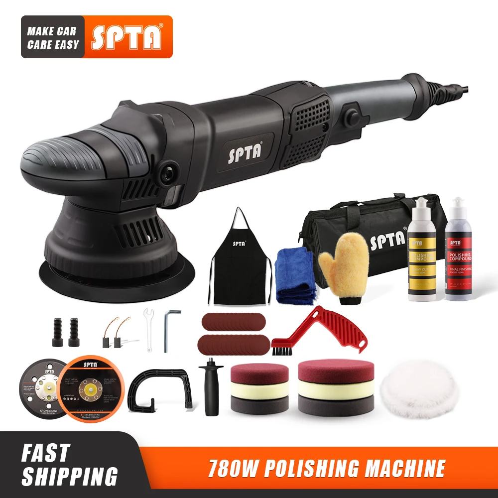 Spta 5 Inch 780w Car Auto Dual Action Polisher Orbit 15mm Polishing ...