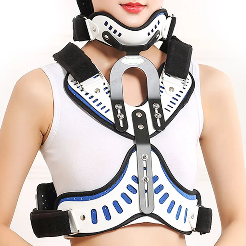 Adjustable-Cervical-Collar-Spine-Thoracic-Orthosis-Head-Chest-Neck ...