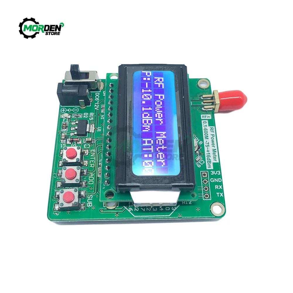 1-600MHz-Power-Meter-Digital-LCD-RF-Power-Meter-75-16-dBm-Radio ...