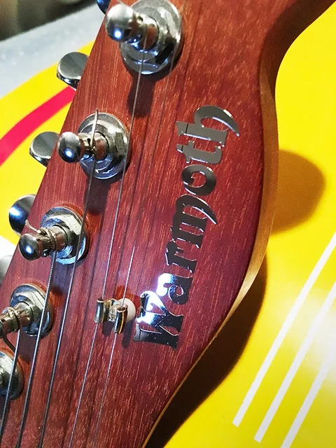 Logotipo Del Cabezal Warmoth Printing Reliable Tags Electric Guitar