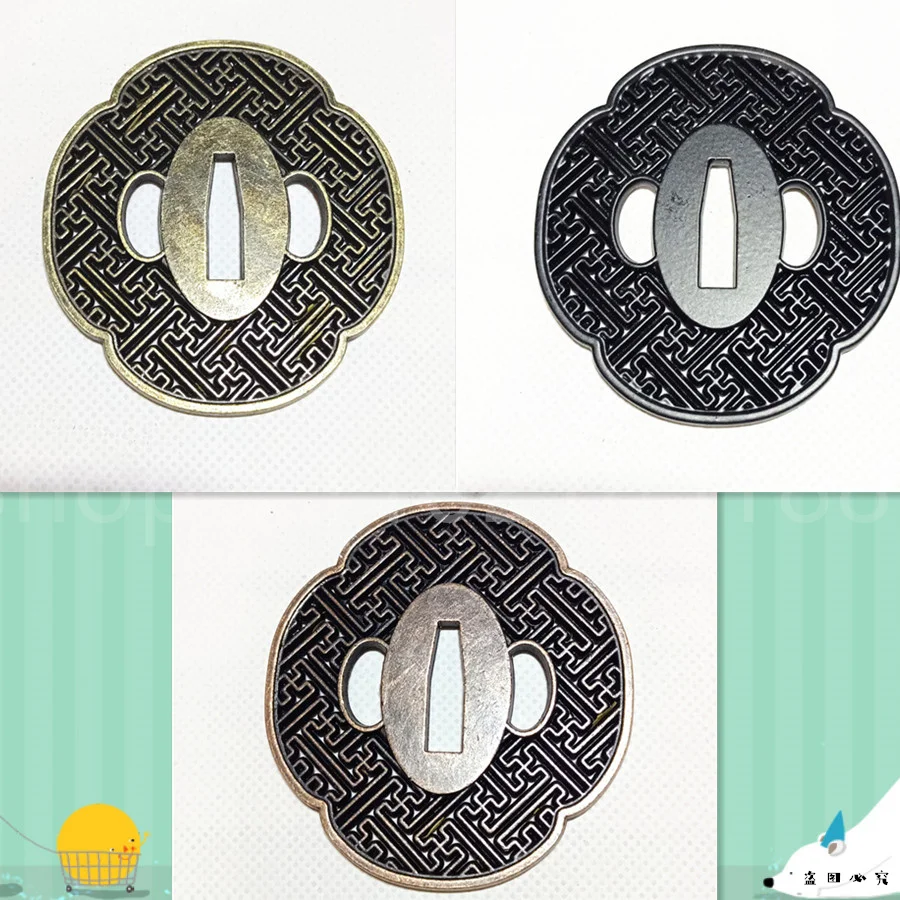 Beautifully-Made-Alloy-Handguard-Tsuba-Guard-For-Japanese-Katana ...