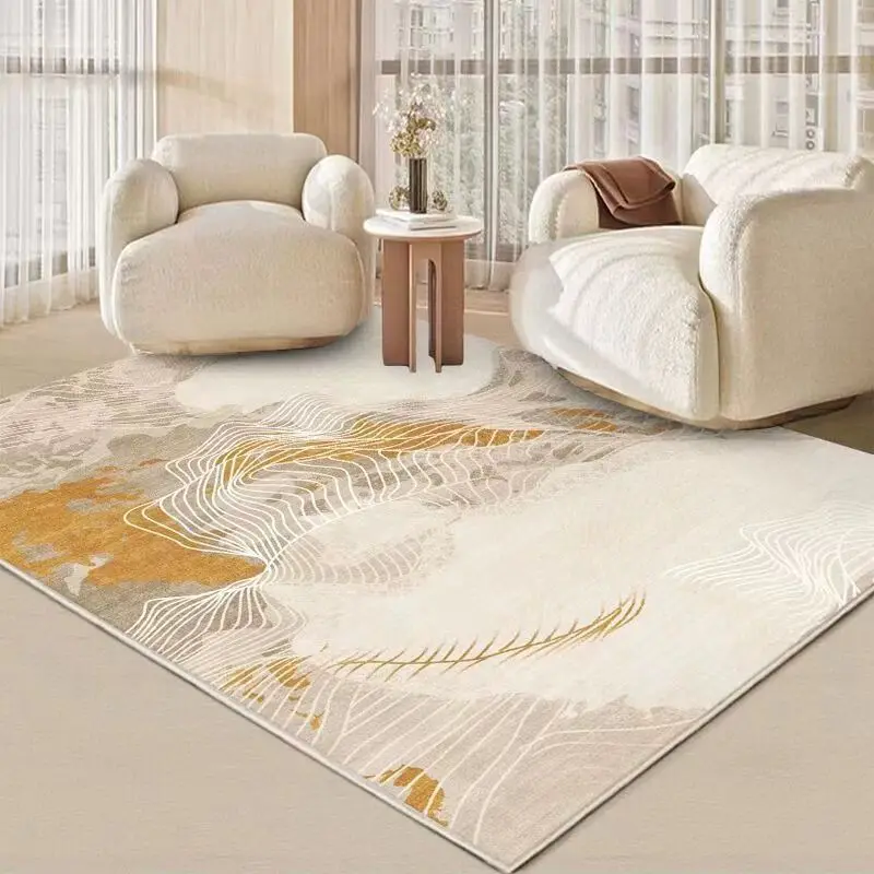 Living Room Carpet Non-slip Large Area Rug Nordic Abstract Carpet Rugs ...