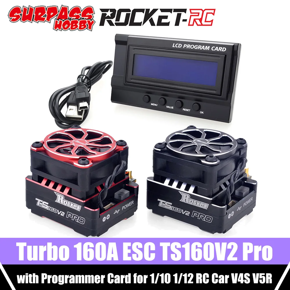 Surpass Hobby Rocket 160a Esc Ts160v2 Pro Brushless Motor Sensored ...