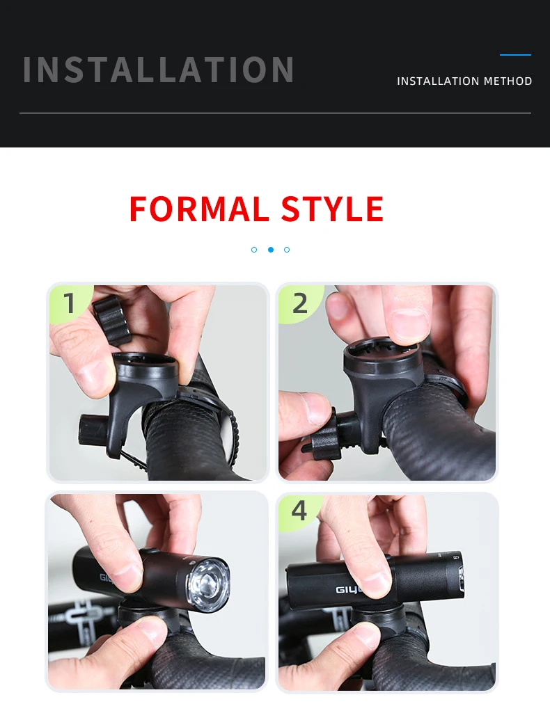 GIYO Mtb Bike Lights Bicycle Led Light Accessories Usb Rechargeable ...