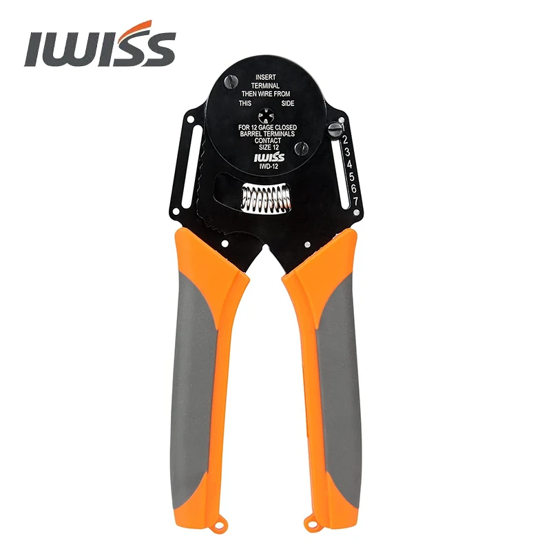 IWISS IWD 12 Closed Barrel Crimper 4 Way Indent 8 Impression Type for ...
