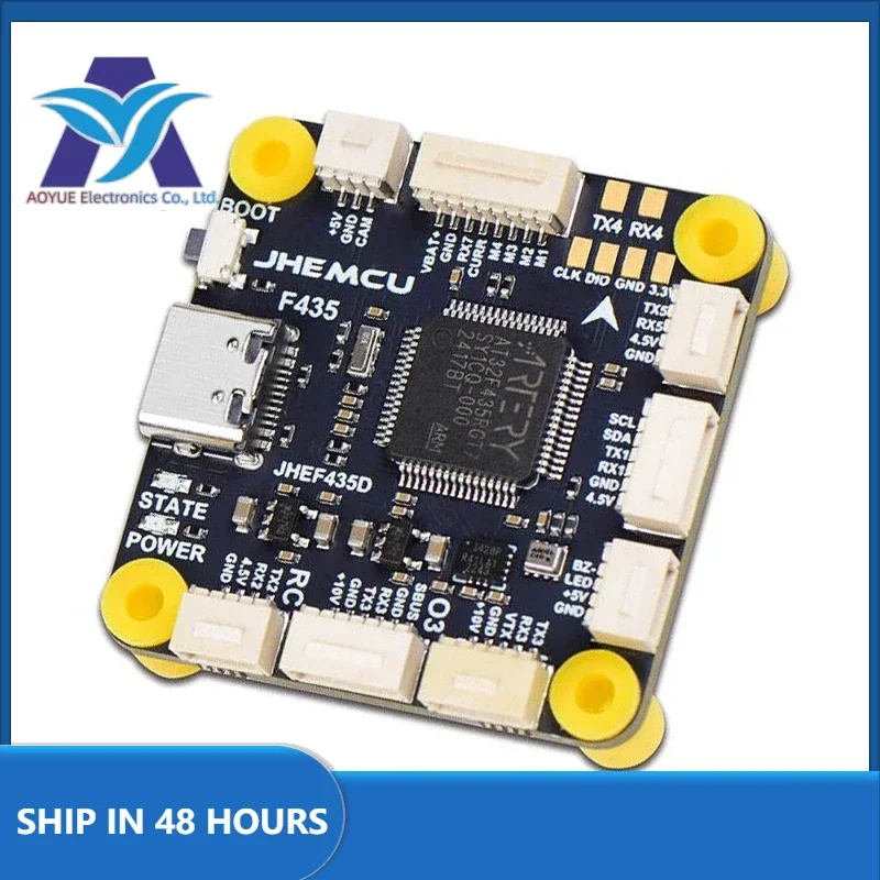 JHEMCU AT32 F435 GF30F435 Flight Controller Support OSD GPS W/ Black ...