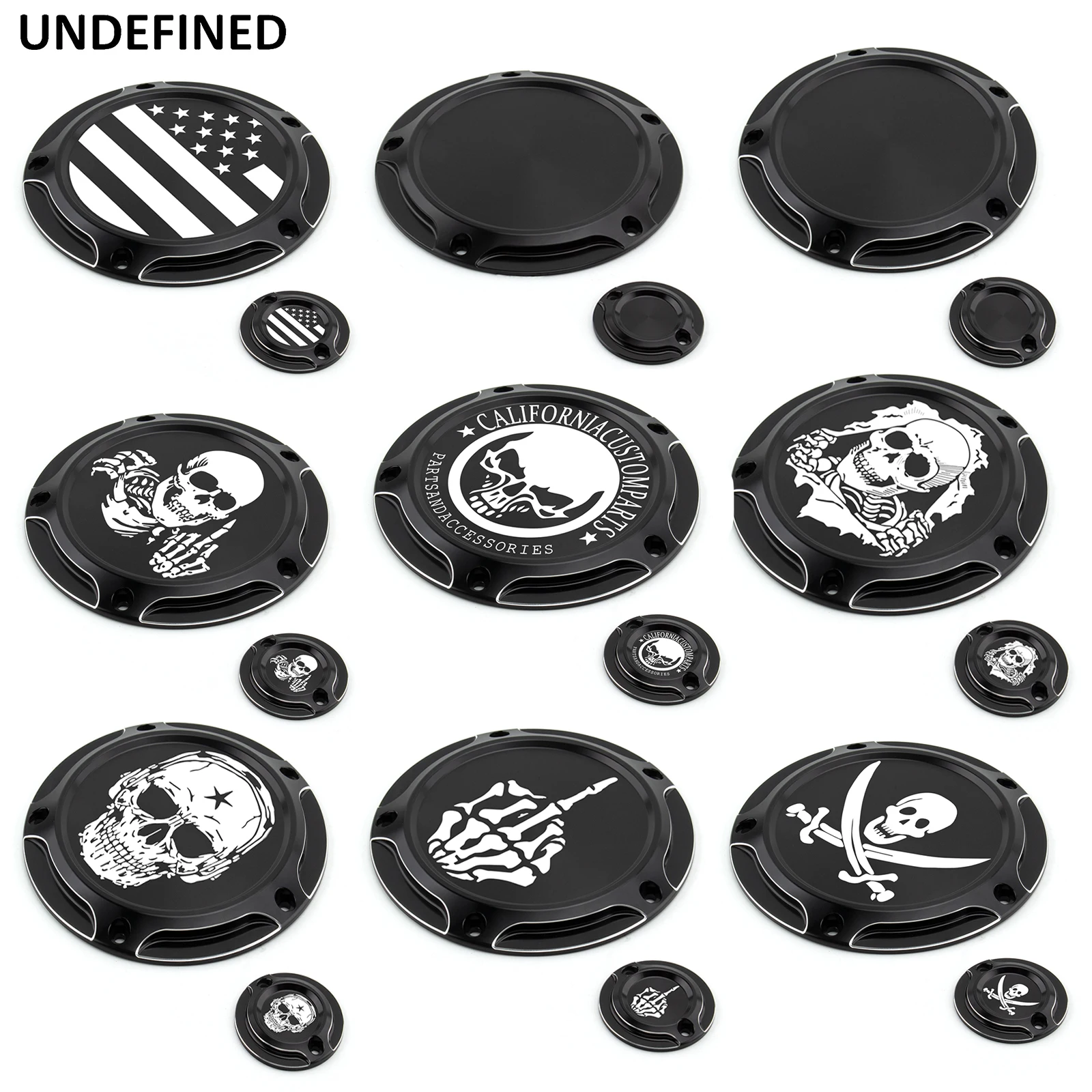 Derby-Timing-Timer-Cover-Aluminum-Flag-Engine-Cover-for-Harley-M8 ...