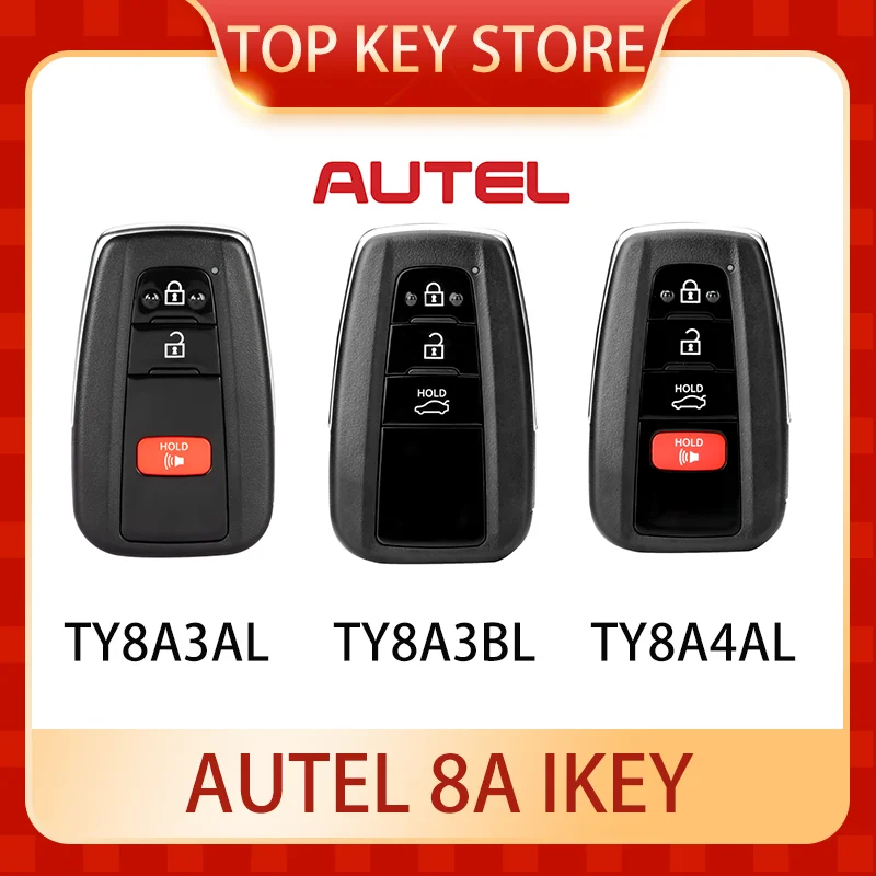 AUTEL IKEY 8A IKEY TY8A3AL TY8A3BL TY8A4AL Universal Smart Key For ...