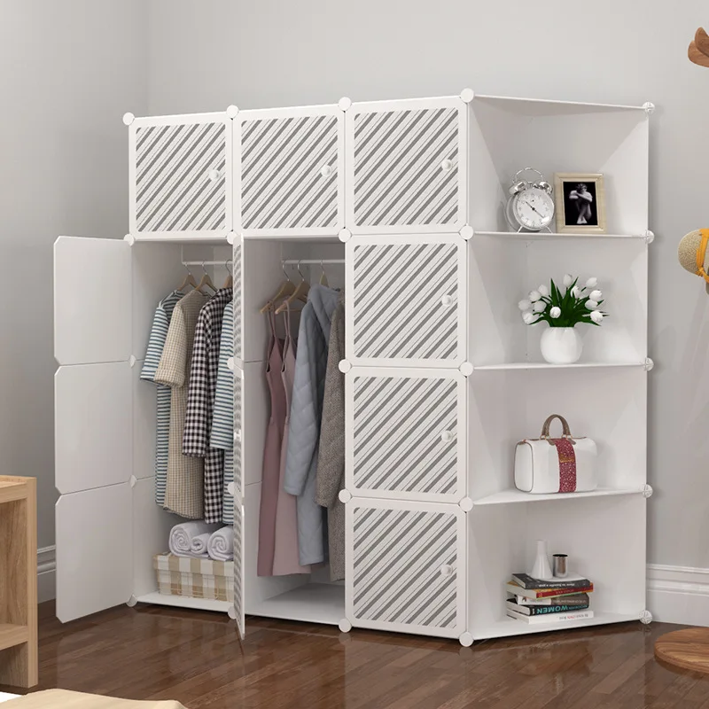Plastic-Cabinet-Simple-Wardrobe-Clothes-Closet-Furniture-Portable ...