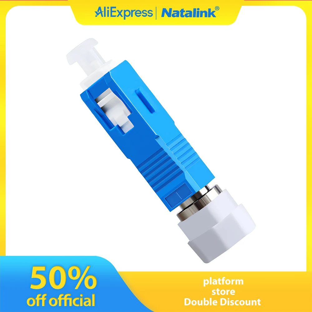 Natalink SC Male to FC Female UPC Simplex Fiber Optic Adapter for FTTP ...