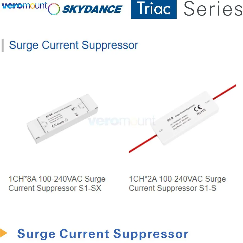 Skydance Surge Current Suppressor AC 110V 220V 1CH*2A S1-S 1CH*8A S1-SX ...
