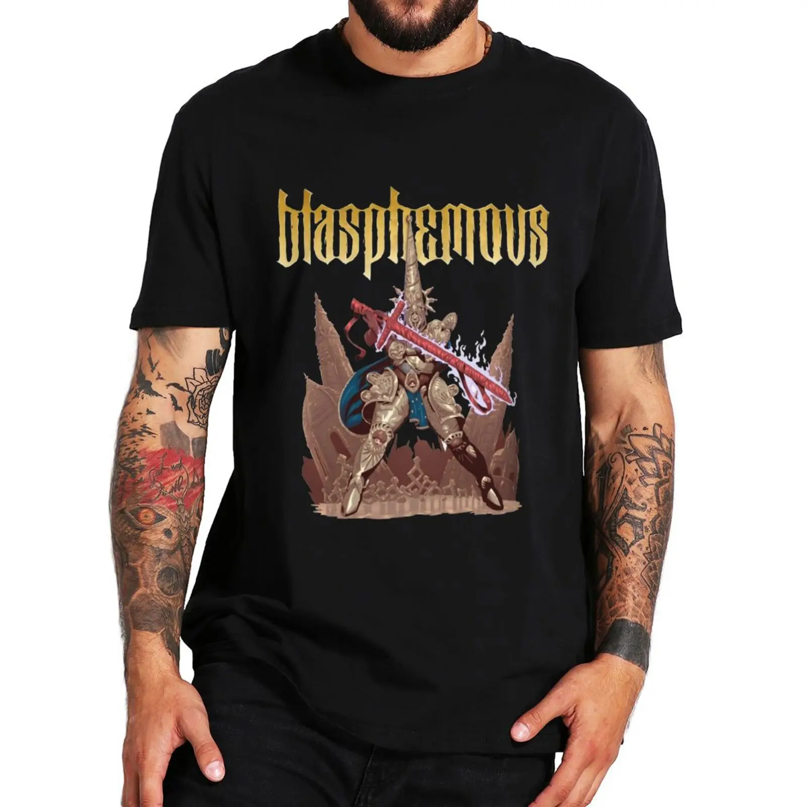 Blasphemous-T-Shirt-Spanish-Classic-Action-Video-Game-Lovers-Tee-Tops ...