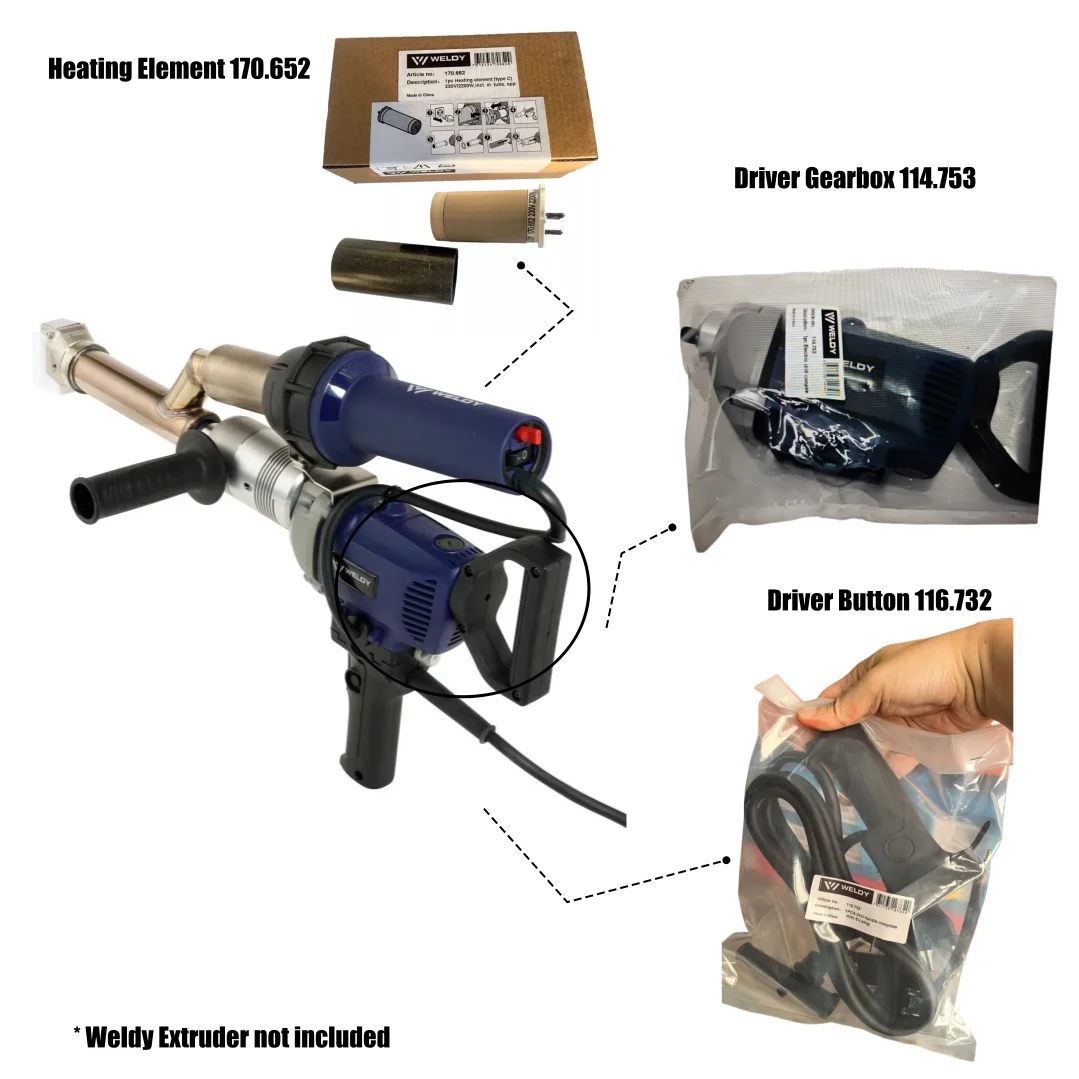 Weldy Original Accessories Kit for Weldy 230V 3000W Booster EX2 / EX3 ...