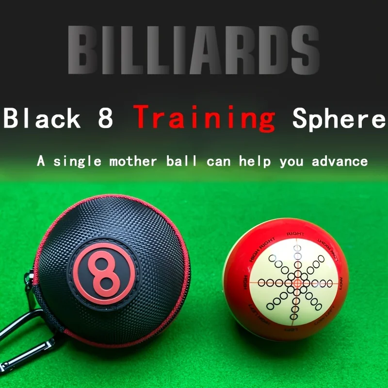 Professional-8-Ball-Billiard-Training-Ball-57-2mm-Diameter-Excellent ...
