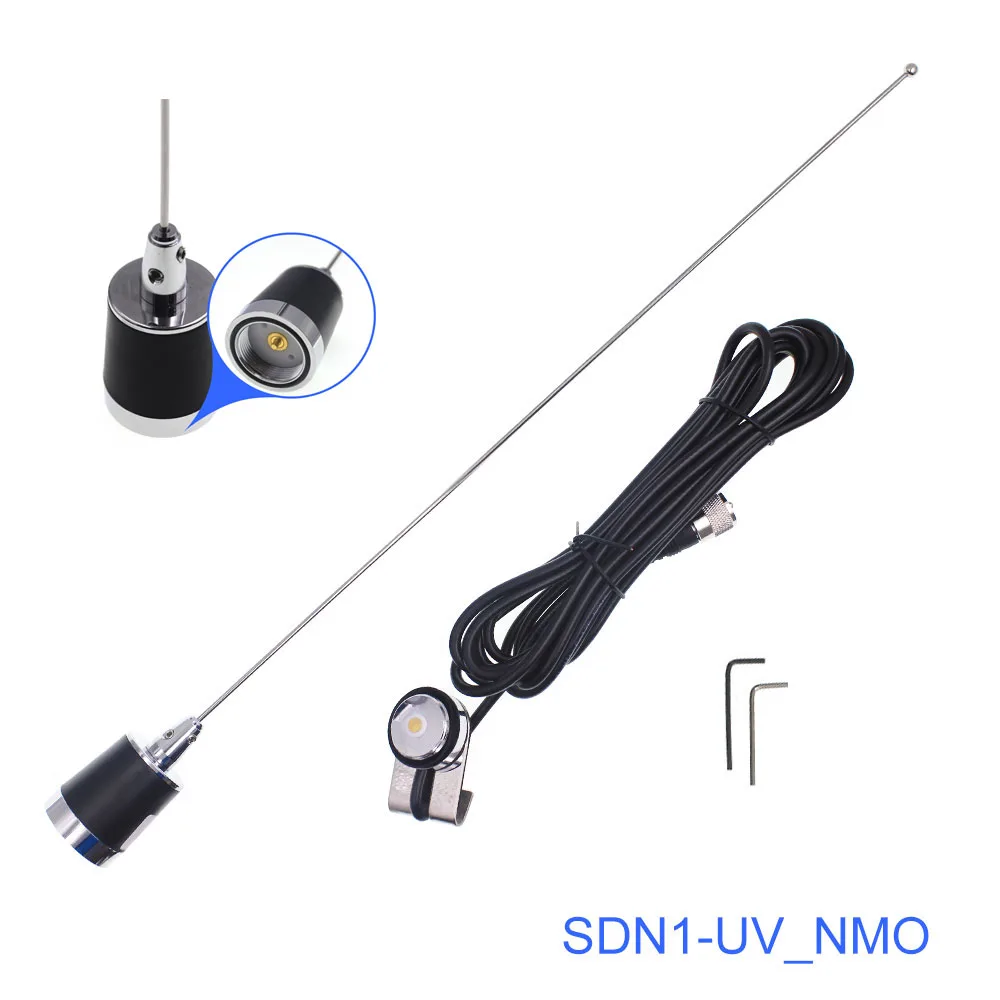 SDN1-NMO-Antenna-Daul-Band-VHF-UHF-134MHz-430Mhz-100W-2-15dB-for-Mobile ...