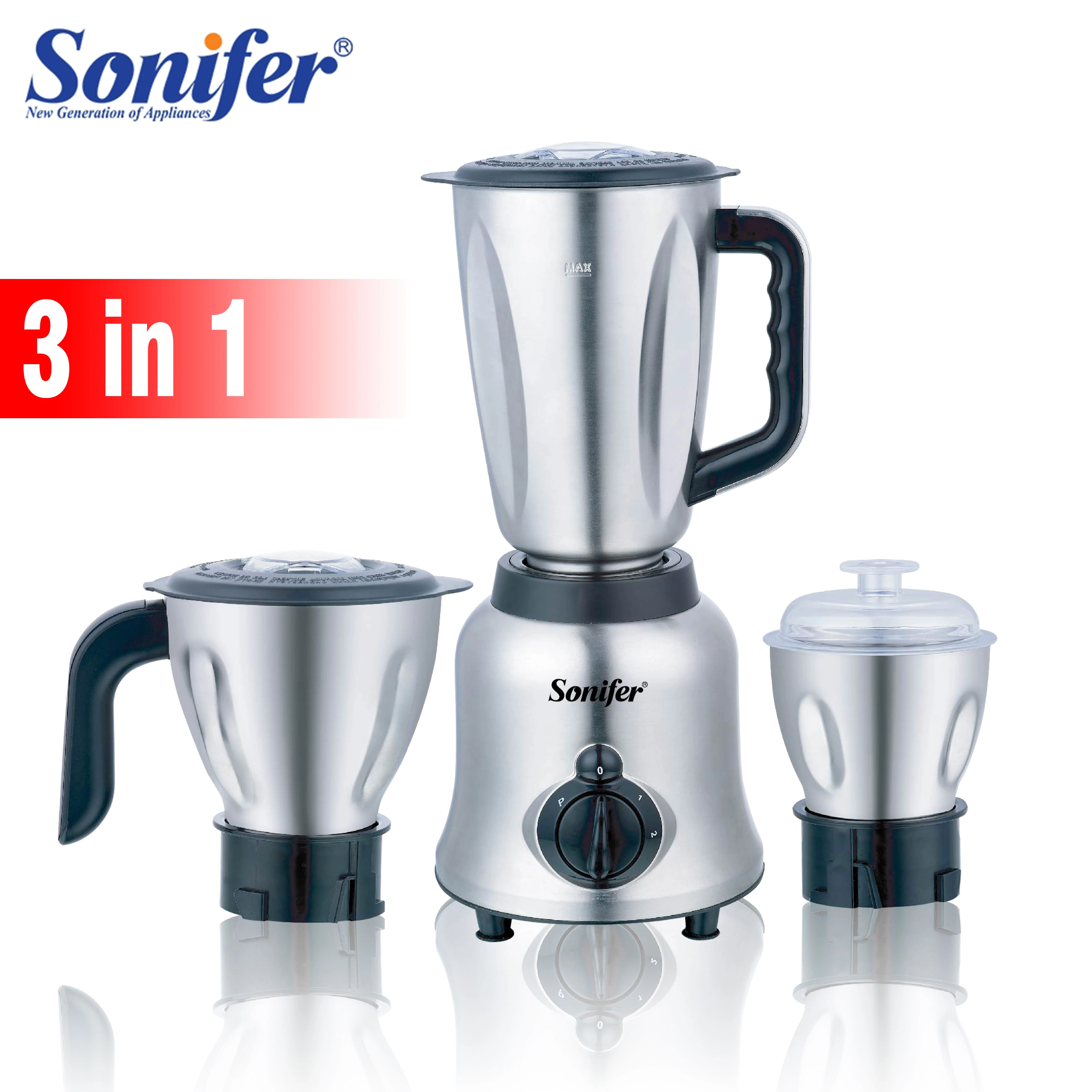 3 In 1 Blender&meat Grinder&juicer&grinding Stainless Steel Kitchen ...