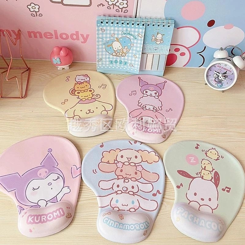 Kawaii-Sanrio-Hello-Kitty-Kuromi-Cinnamoroll-Wrist-Guard-Mouse-Pad-with ...