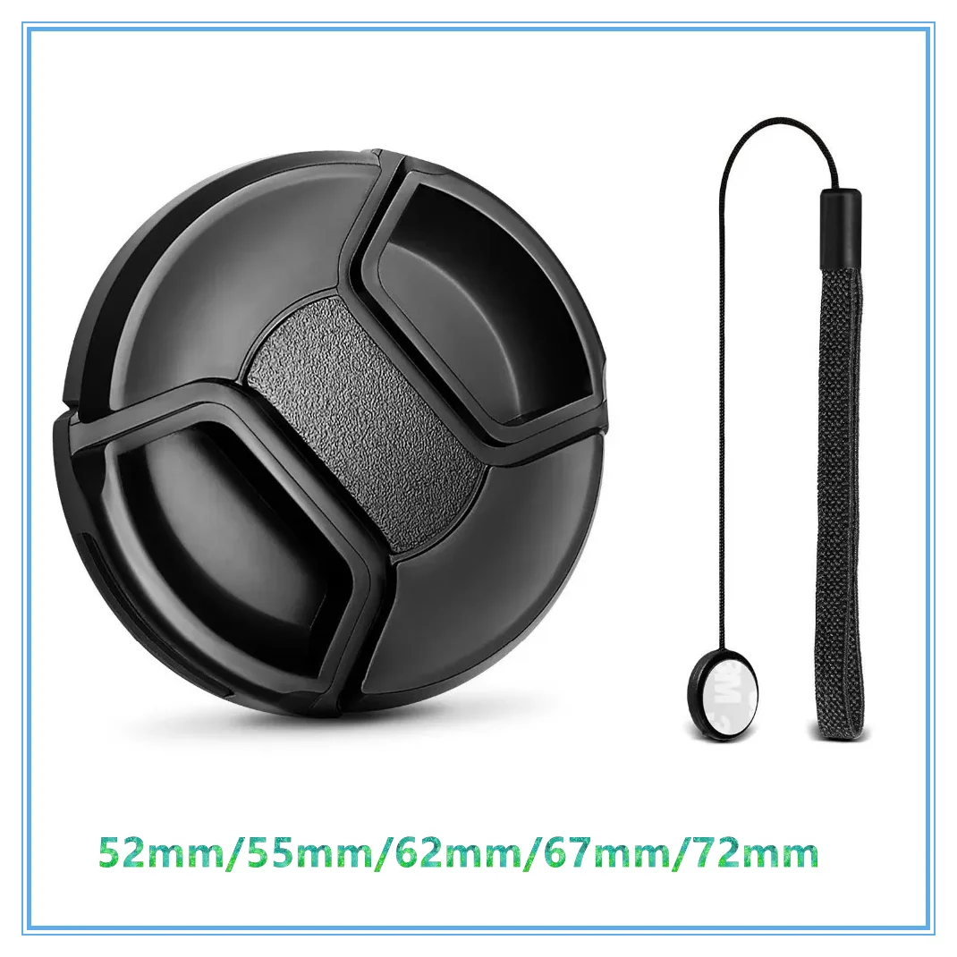 Camera Lens Cap Protection Cover 52MM 55MM 62MM 67MM 72MM with Anti ...