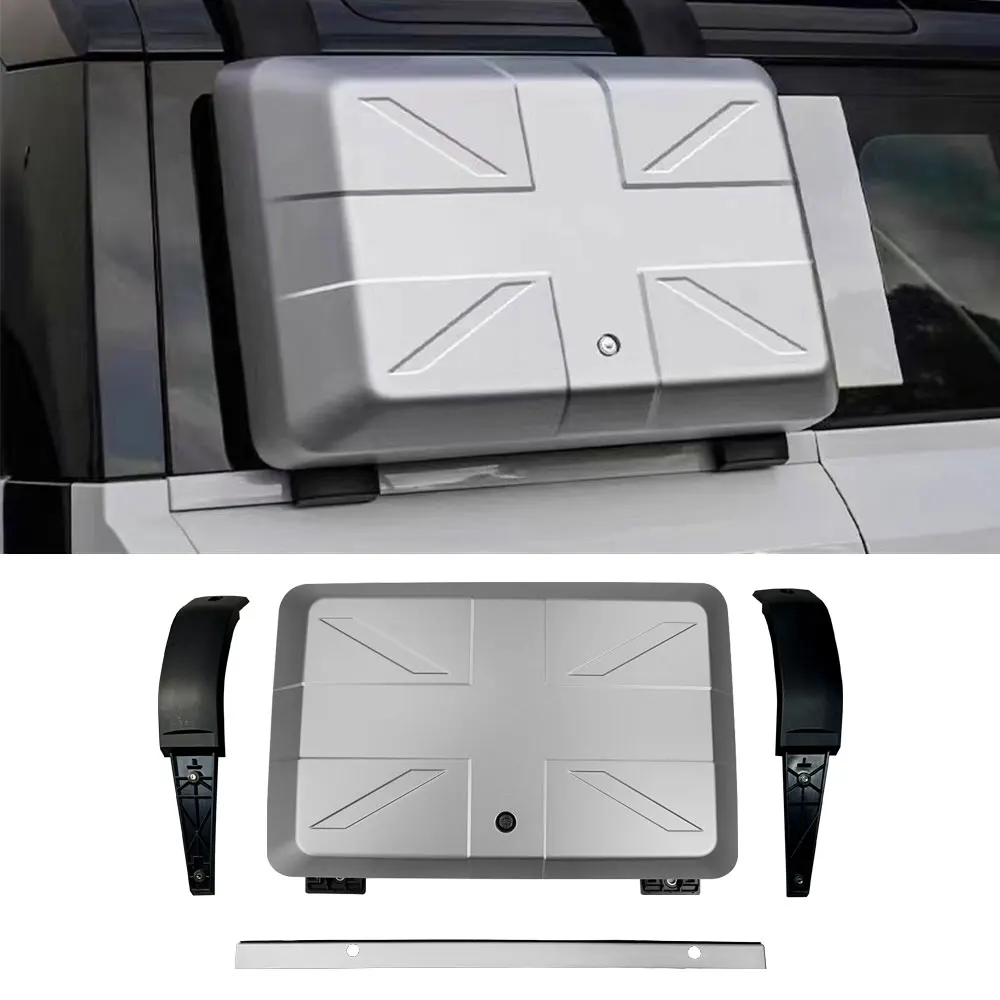 Sliver Side Tool box Storage Box Mounted Carrier For LR Defender 110 ...