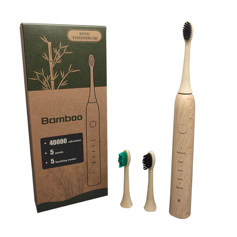 Eco-Friendly-Electric-Toothbrush-Bamboo-Brush-Head-IPX7-Round-Dupont ...