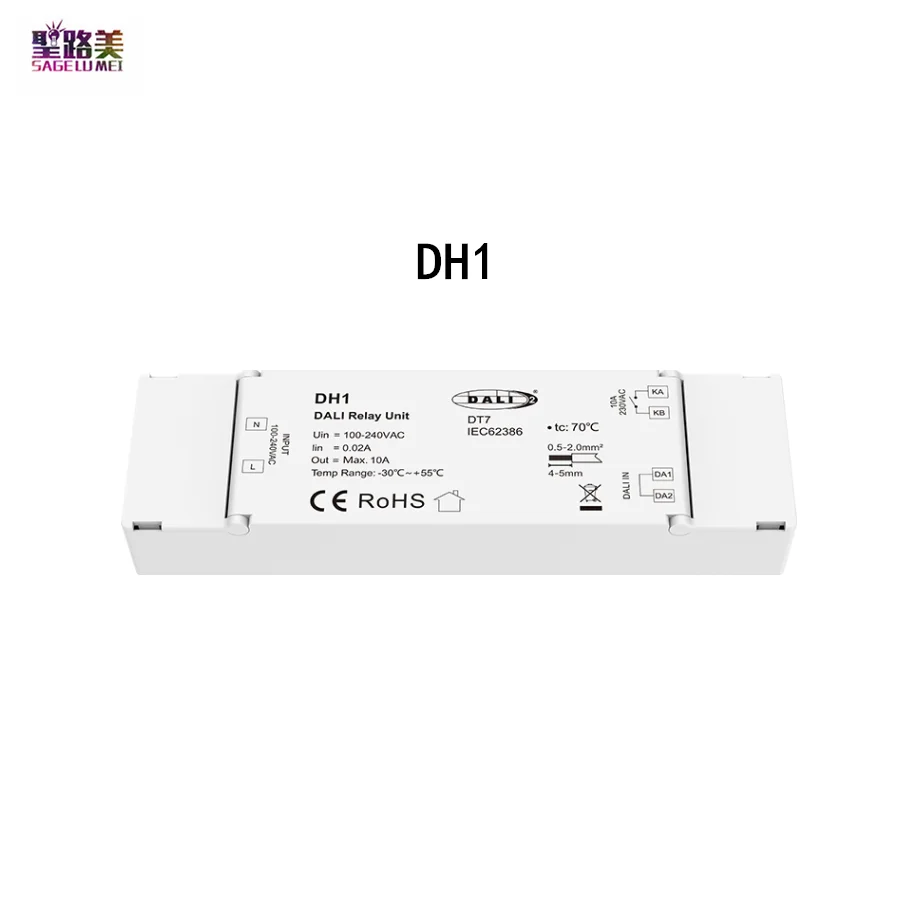 110V-220VAC-1CH-10A-DALI-AC-Relay-1-Channel-Switch-Dimmer-Unit-DH1-DT7 ...