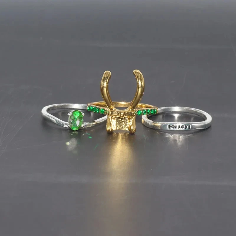 Loki-Ring-Set-Women-s-Superhero-Thor-Green-Crystal-Crown-Helmet-Ring ...