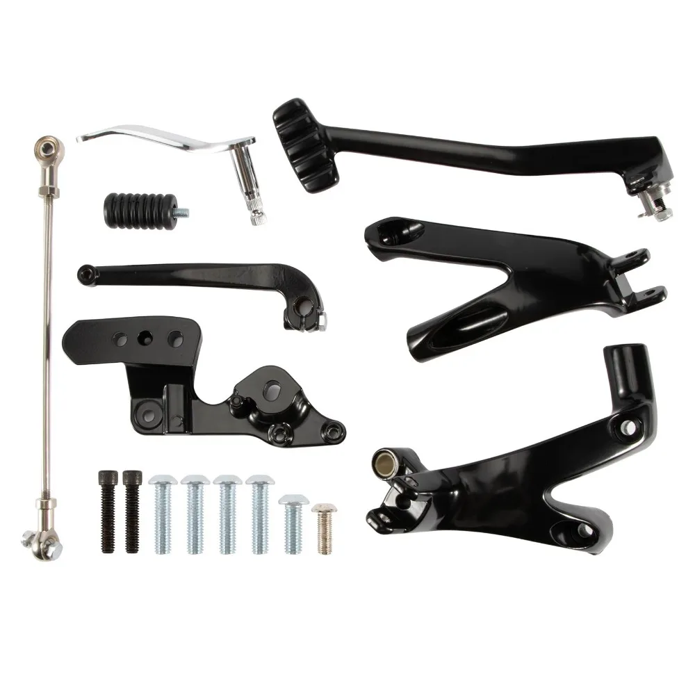Motorcycle-Forward-Controls-Pegs-Levers-Linkages-Kit-For-Harley-Softail ...