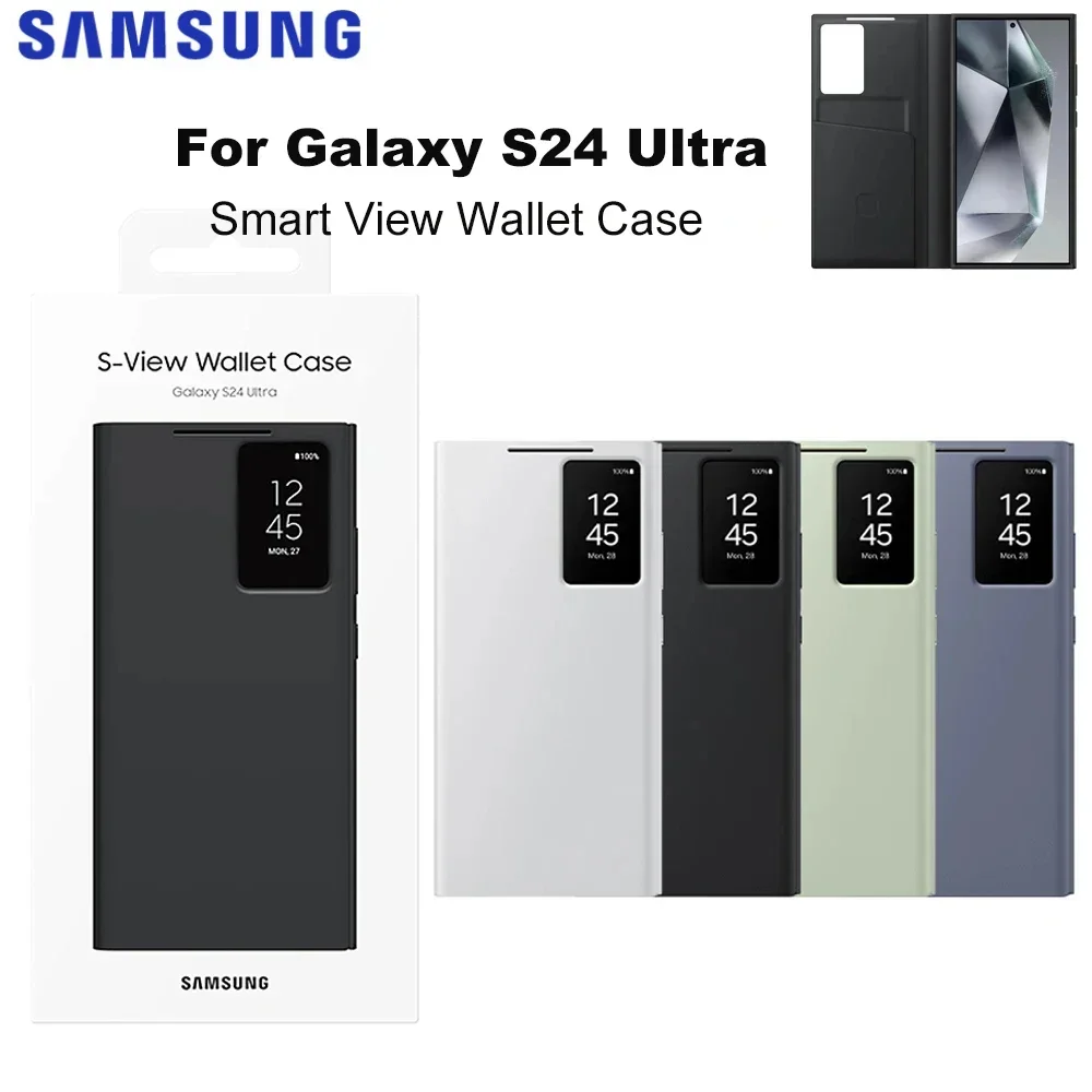Original-Smart-View-Wallet-Flip-Case-For-Samsung-Galaxy-S24-Ultra ...