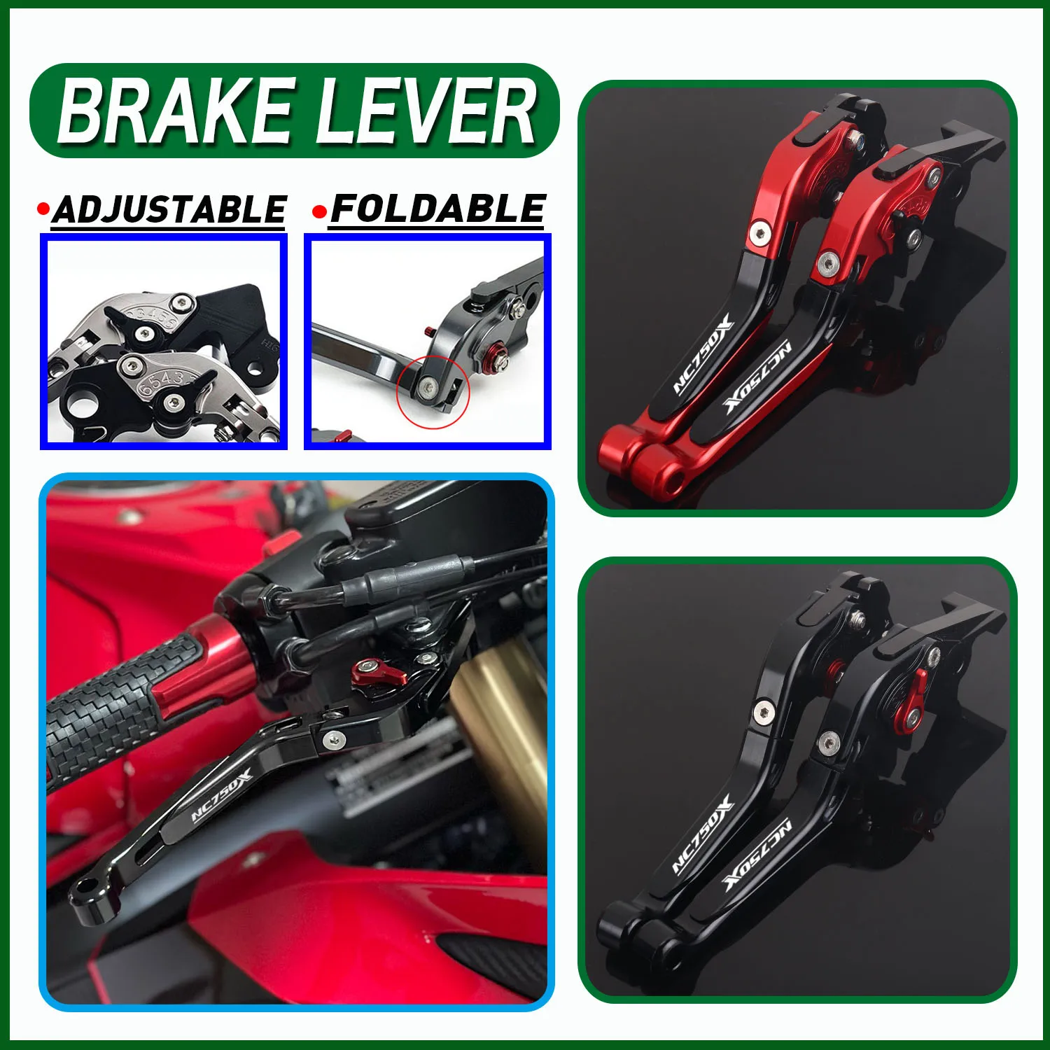 For-Honda-NC750X-NC-750-X-2016-2024-Motor-Accessories-Brake-Lever ...