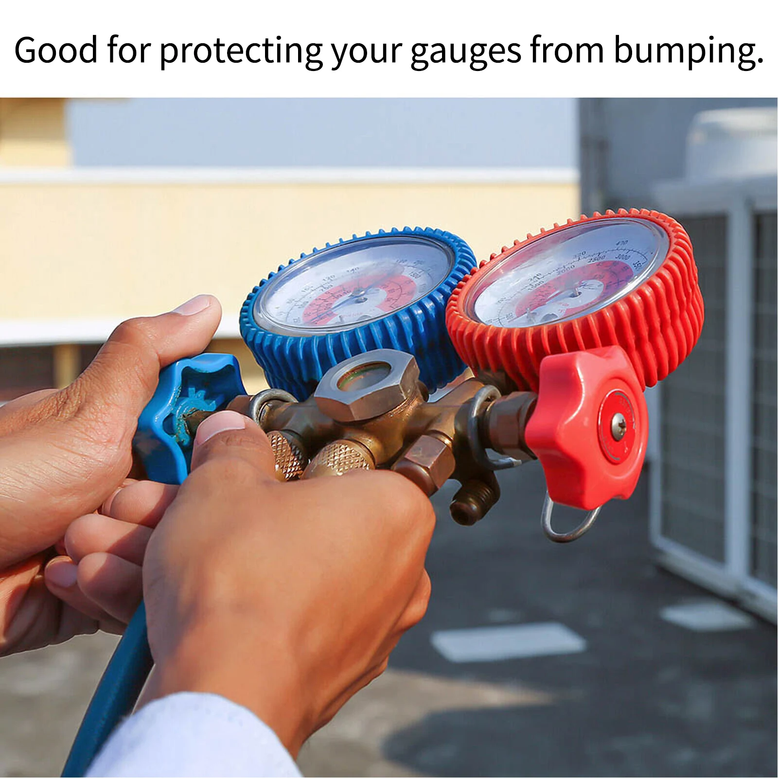 2pcs-Pressure-Gauge-Cover-Rubber-70mm-Manifold-Gauge-Protective-Boot ...