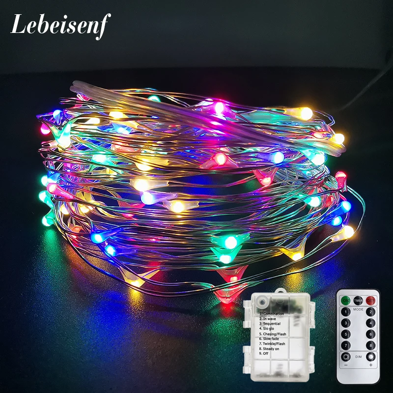 5M-10M-Led-Fairy-Fonkelende-Guirlande-String-Lights-Waterdicht-8-Modes ...