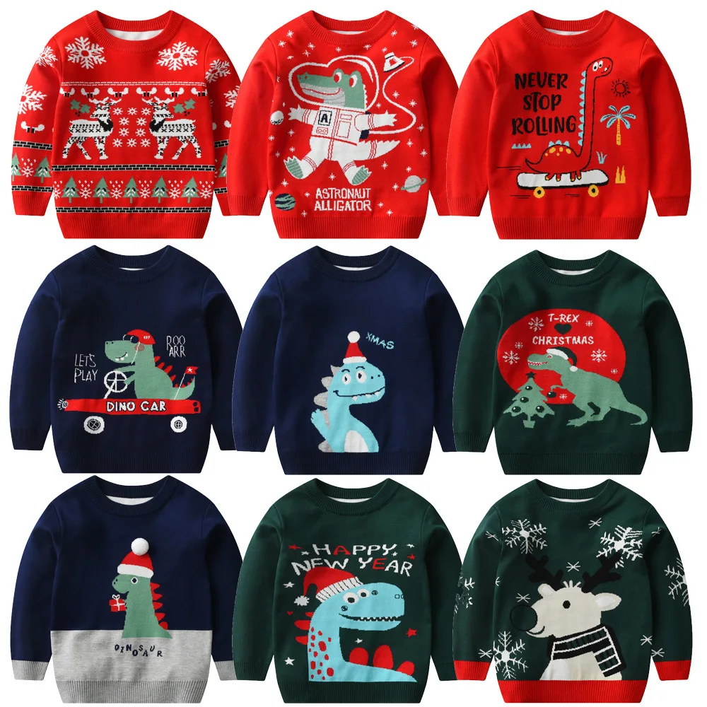 Christmas-Kids-Sweaters-Girls-Autumn-Winter-Pullover-Knitwear-Cartoon ...