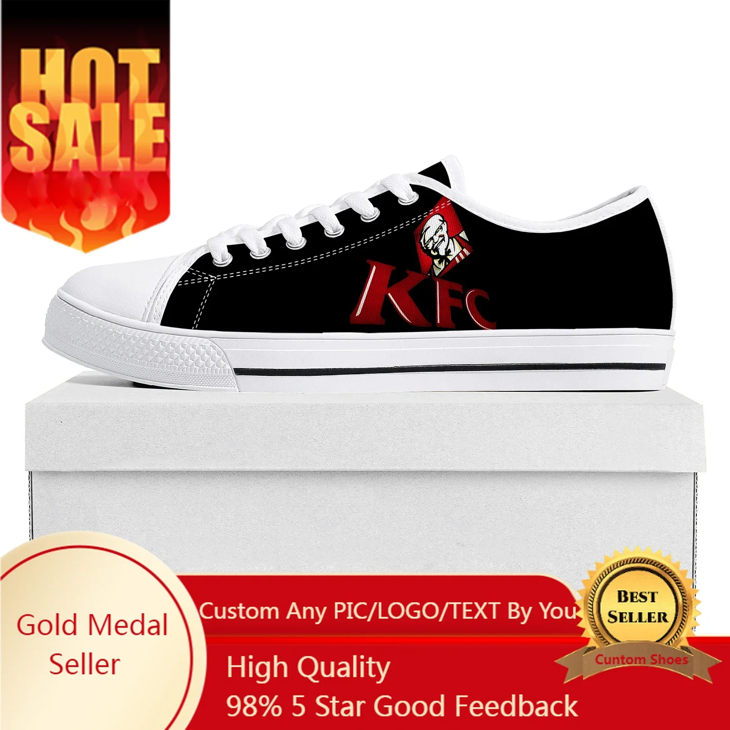 Kentucky Fried Chicken Low Top High Quality Sneakers Mens Womens ...