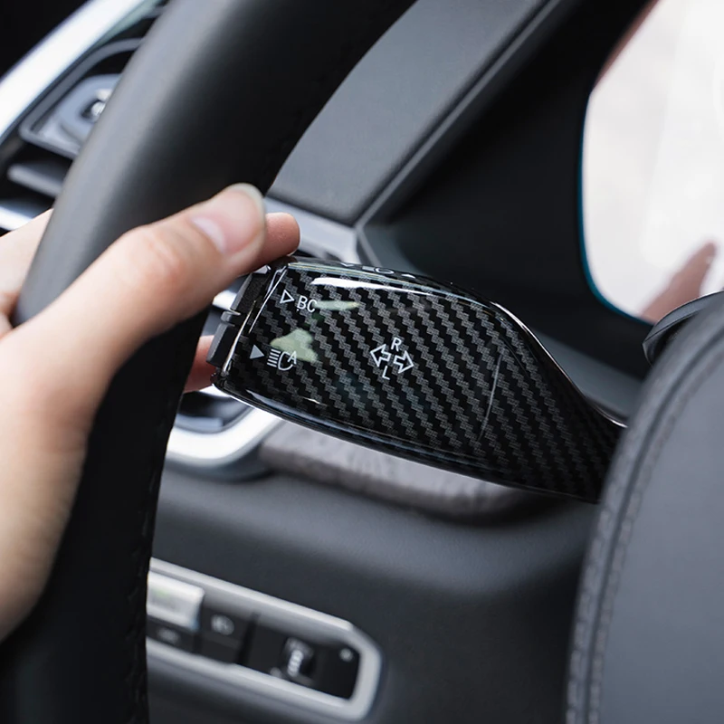 ABS-Carbon-Fiber-Car-Interior-Turn-Signal-Windshield-Wiper-Lever-Switch ...