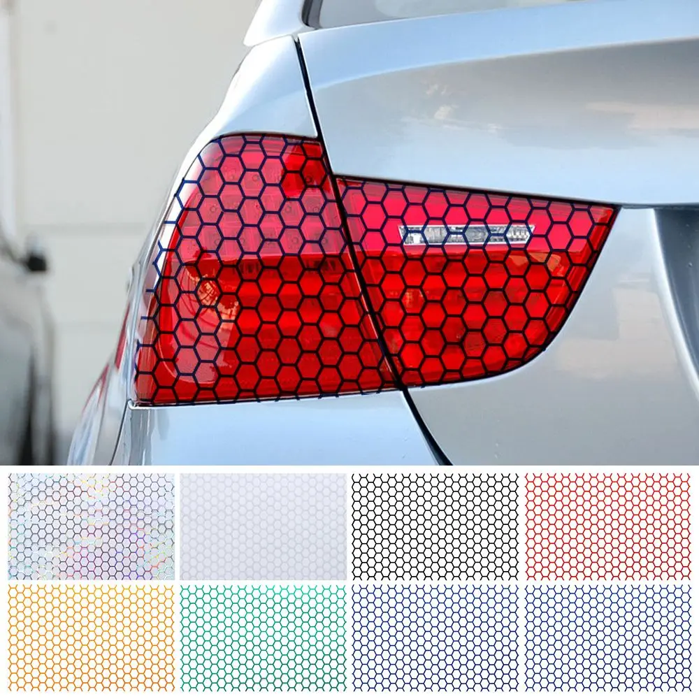 1PC-Creative-Honeycomb-Sticker-Car-Rear-Tail-Light-Cover-Decal ...