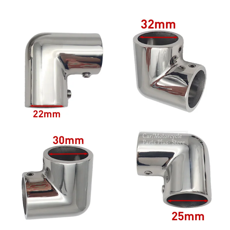 22/25/30/32mm Marine 316 Stainless Steel Pipe Connector 2-Way Boat Hand ...