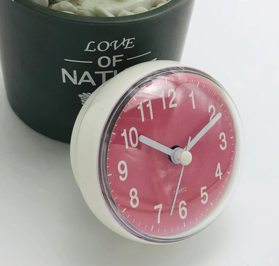 HORLOGE PENDULE,blue--Mini horloges murales à ventouse, décoration de ...