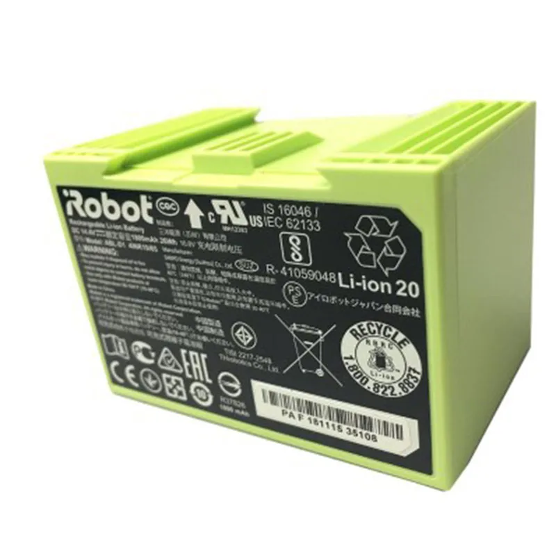Original 14.4V 1800mAh i7 Battery Replacement for iRobot Roomba e and i ...