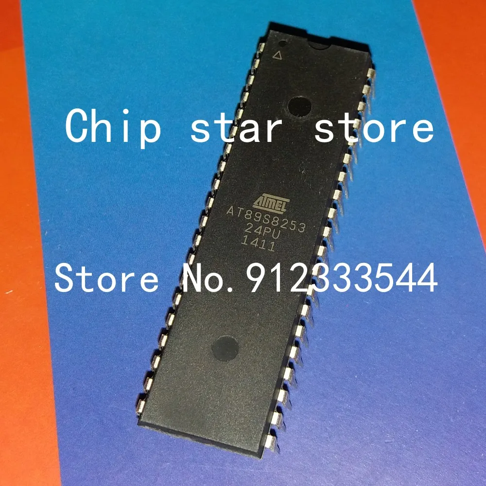 2PCS/Lot AT89S8253 24PU AT89S8253 DIP40 8 Bit MCU 8051 Family AT89S8253 Series Microcontrollers ...