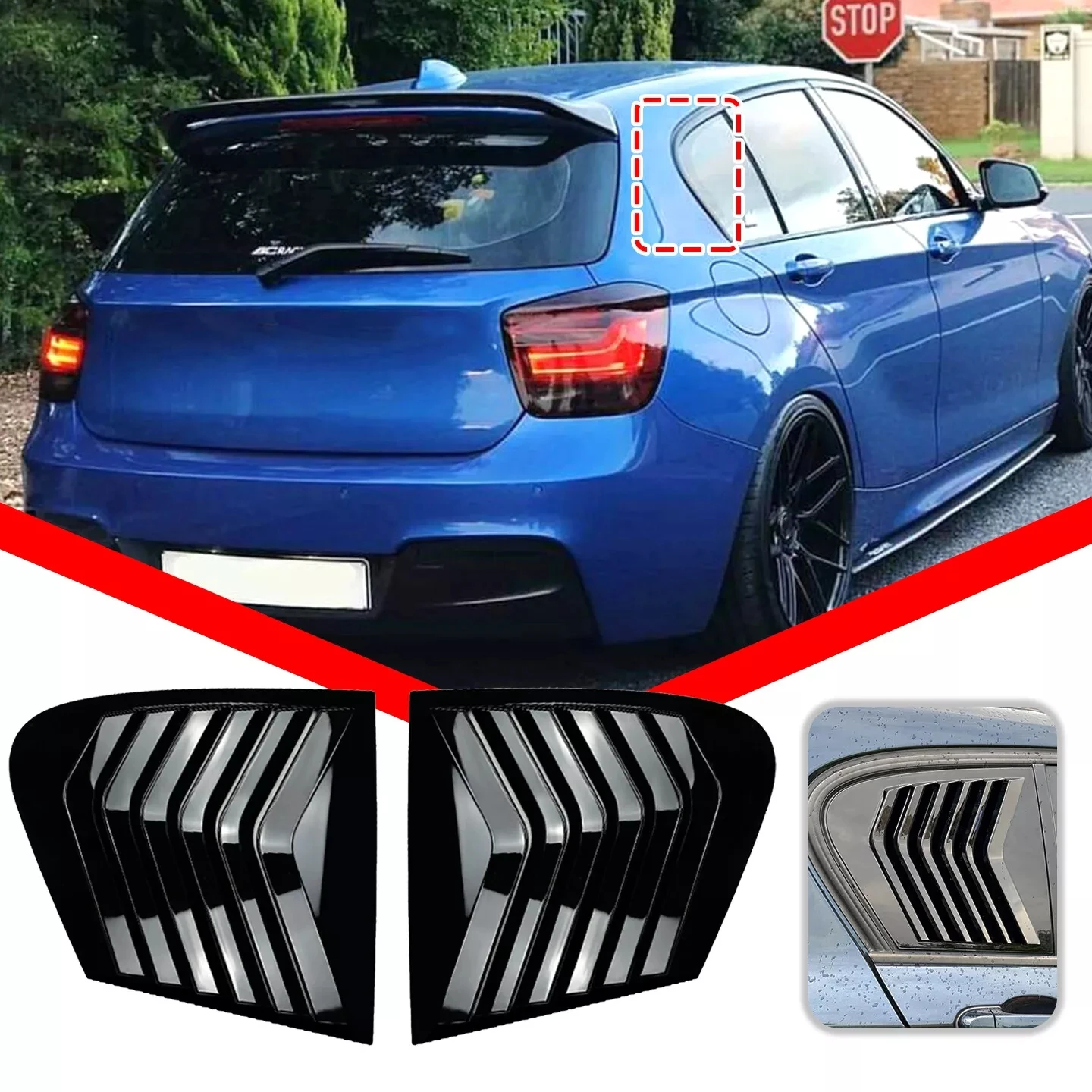 Car-Side-Window-Spoiler-Cover-For-Bmw-F20-Hatchback-118i-120i-2011-2019 ...